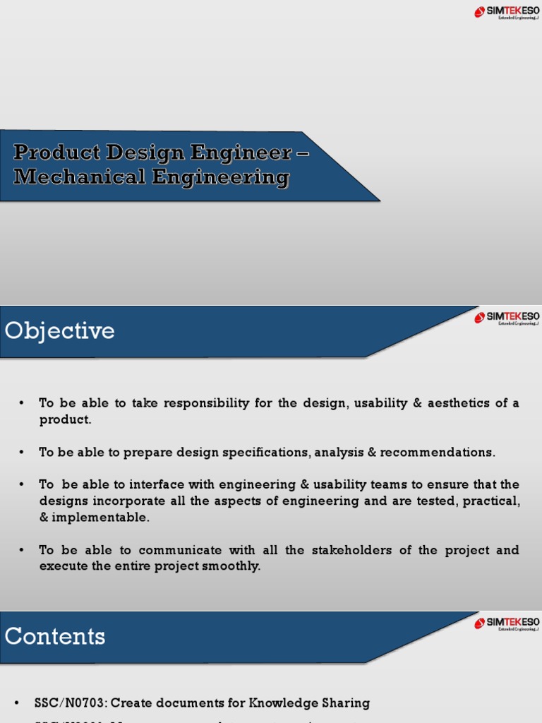 Product Design Engineer - Mechanical | PDF | Design | Engineering ...
