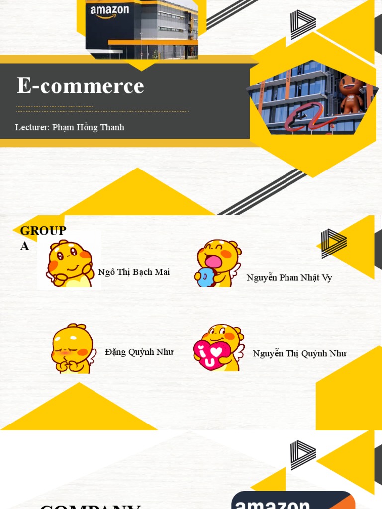E-Commerce: Lecturer: PH M H NG Thanh | PDF | Alibaba Group | E Commerce