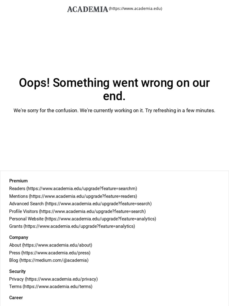 Oops! Something Went Wrong On Our End | PDF | Capitalism | Sustainability