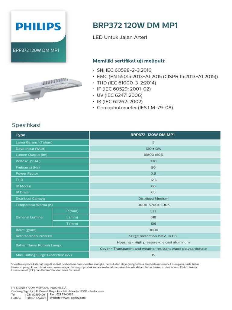 Leaflet BRP372 120W DM MP1 | PDF
