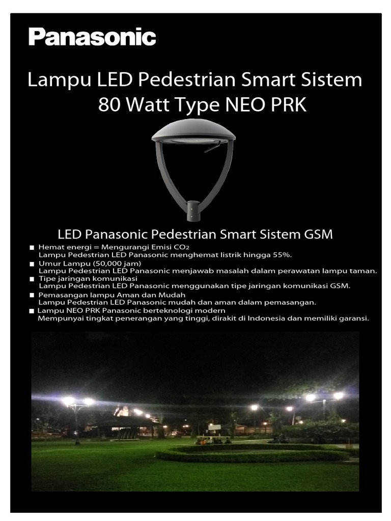 Brosur Lamp Pedestrian SMART PRK 80W | PDF