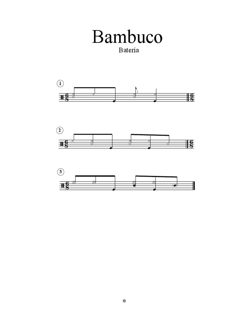 Bateria Bambuco | PDF