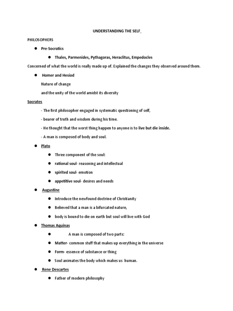 Understanding The Self | PDF | Id | Self