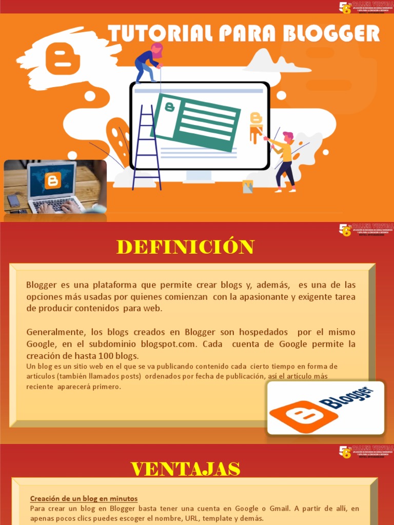 Tutorial para Crear un Blog en Blogger | PDF | Blog | Youtube