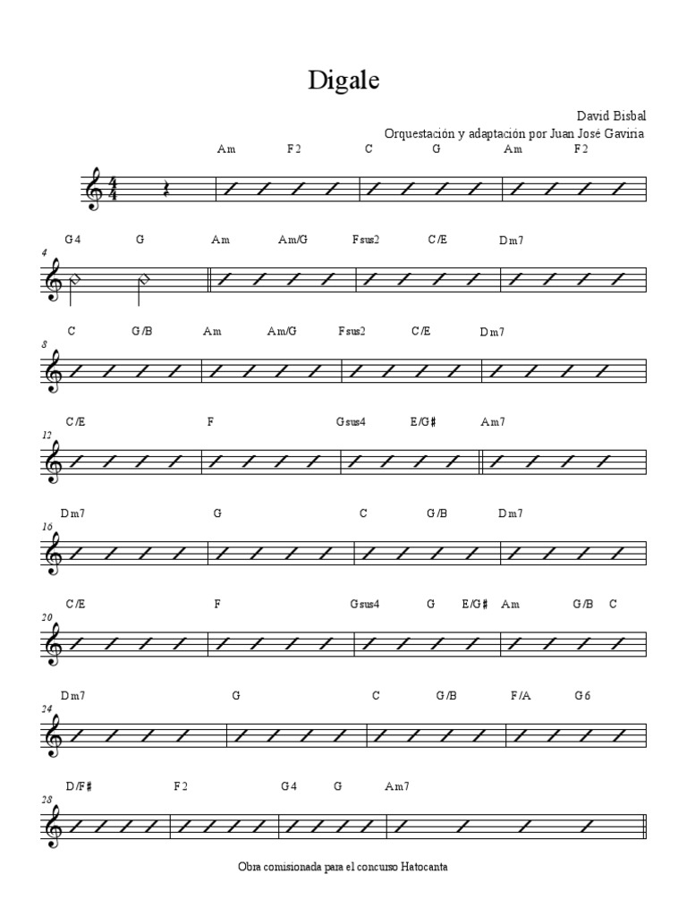 Digale - Piano | PDF