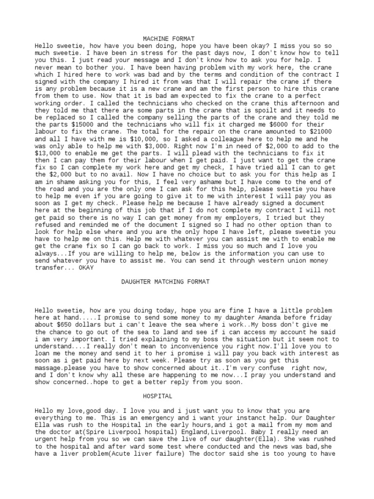 Matching Format | PDF | Money