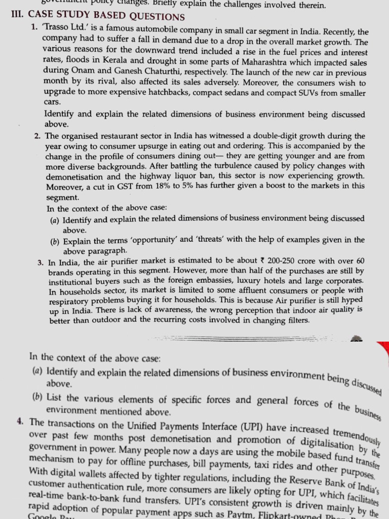 BST CH 3 Case Studies | PDF