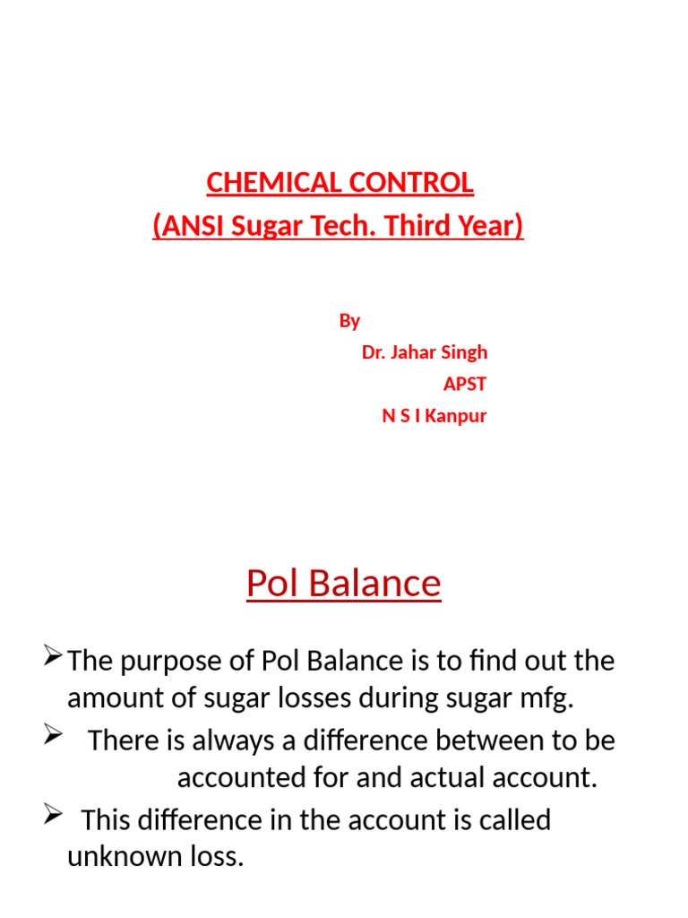 Ansi (ST) - Iii Chemical Control 16042020 | PDF | Capacity Utilization ...