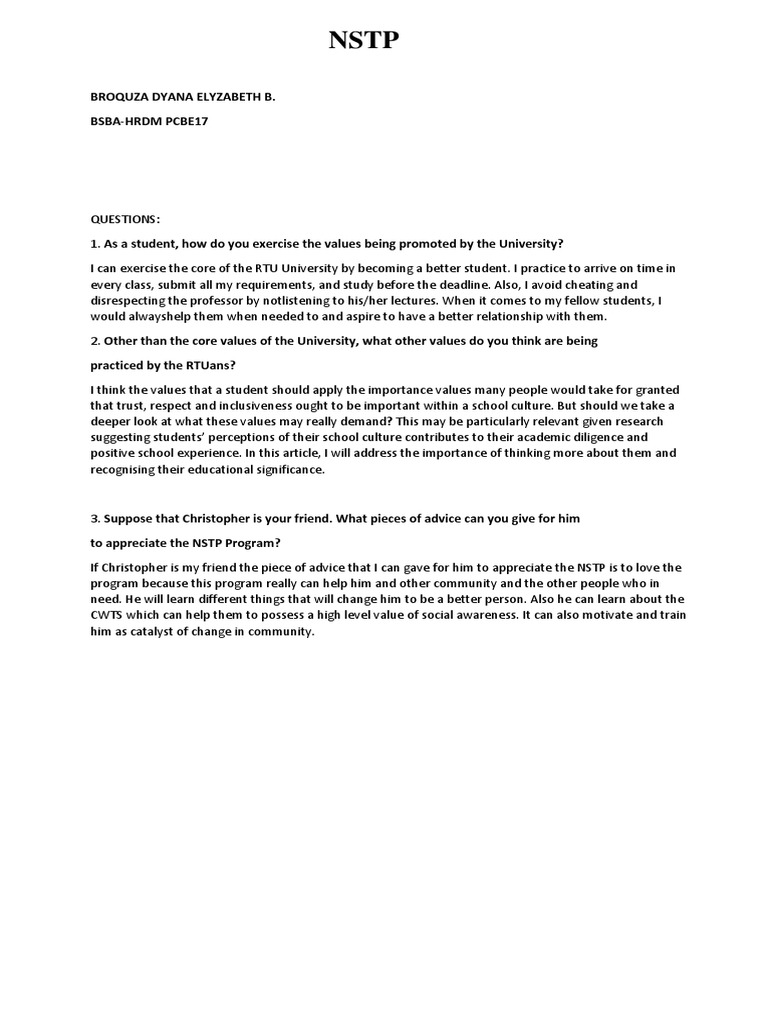 NSTP | PDF