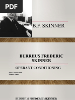 Behaviourism Theory by B.F Skinner PDF | PDF | Reinforcement | Behaviorism