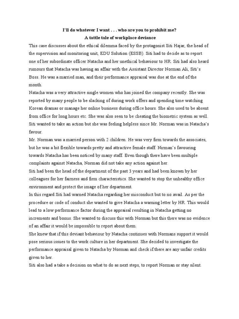 I'll Do Whatever I Want - . - Who Are You To Prohibit Me? A Tattle Tale ...