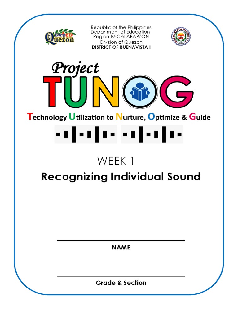 Project Tunog Booklet 1.2 | PDF