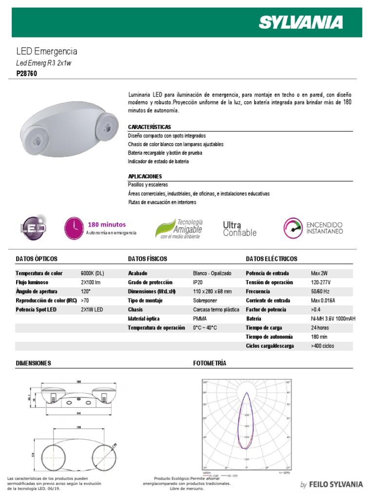 1.-Ft-p28760 (Ficha Tecnica r3) | PDF | Diodo emisor de luz | Encendiendo