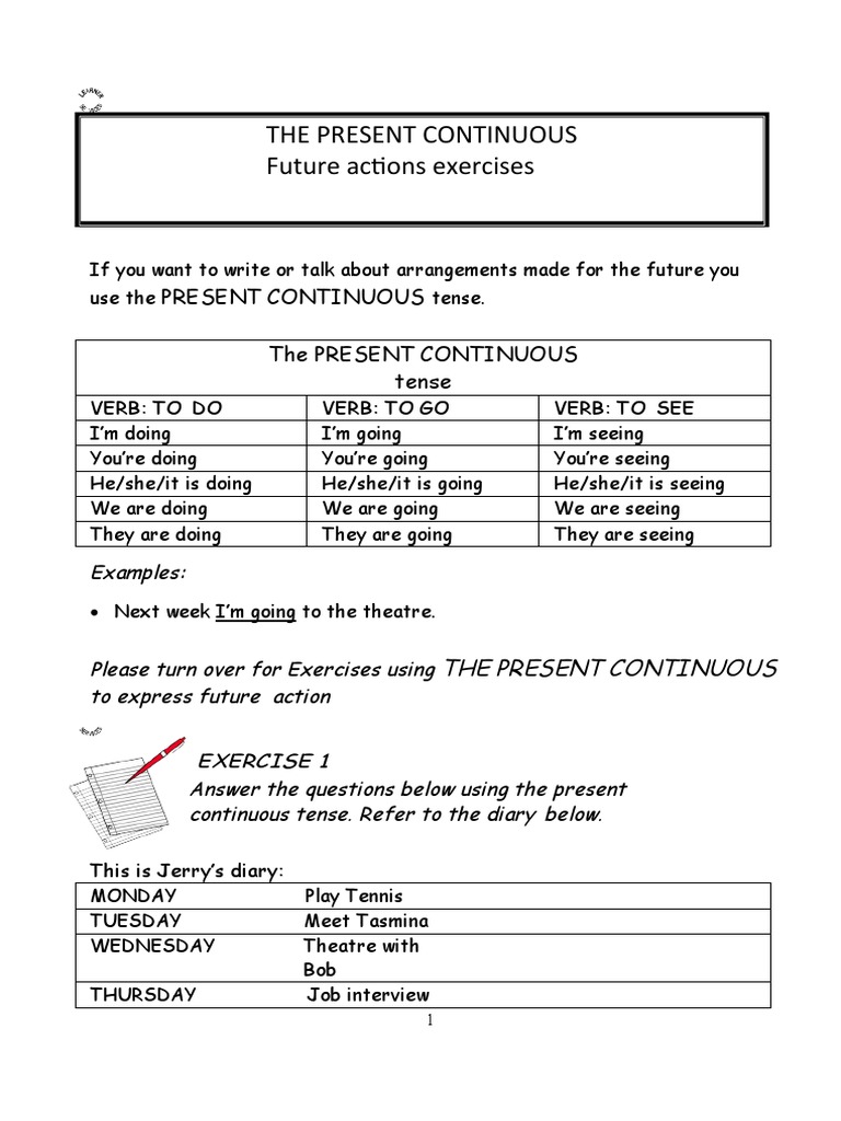 Future With Present Continuous | PDF | Linguistics | Languages