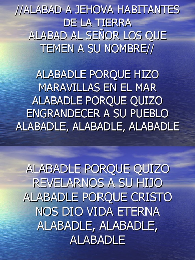 Alabad A Jehova-Pueblos Todos | PDF