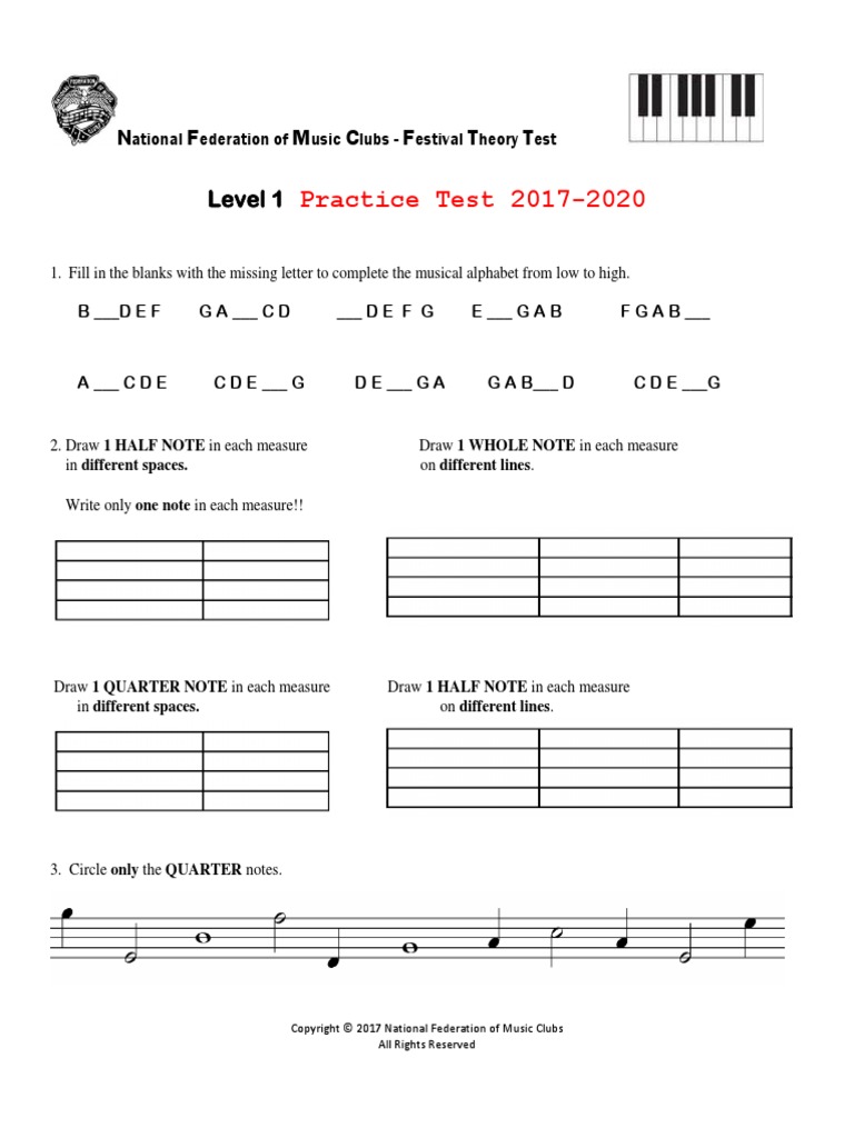 Level 1 FINAL | PDF | Musical Compositions | Music Theory