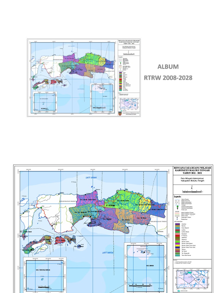 Album Peta RTRW 2008-2028 | PDF