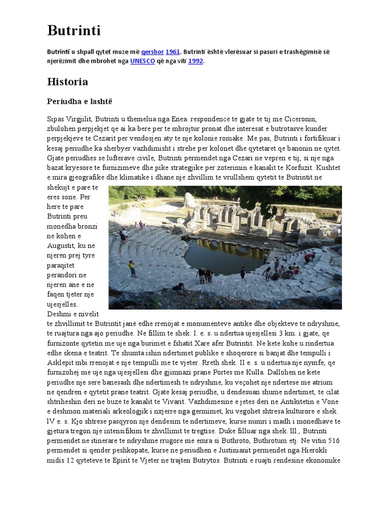 Butrinti | PDF