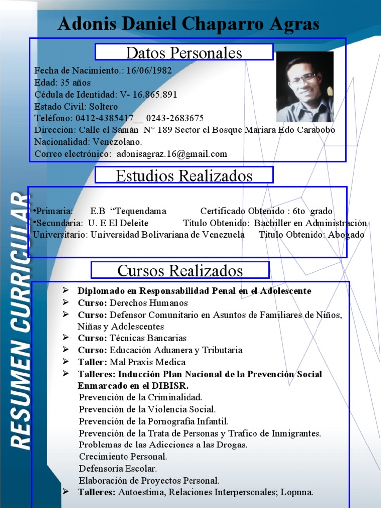 Curriculum Adonis | PDF