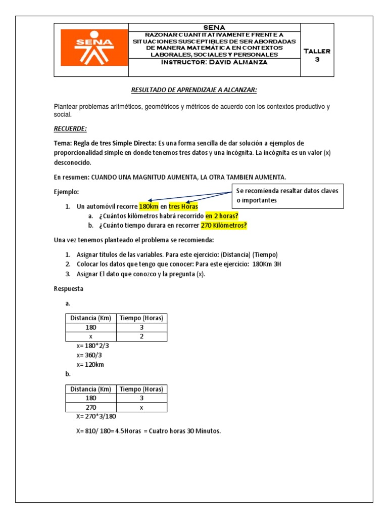 Actividad 3 Regla de 3 y Conversiones | PDF | Sistema Internacional de ...