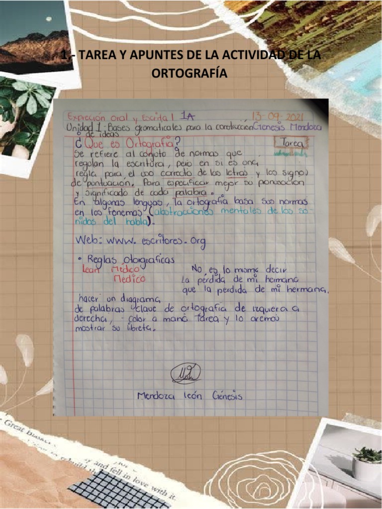 1.-Tarea Y Apuntes de La Actividad de La Ortografía | PDF | Tecnología