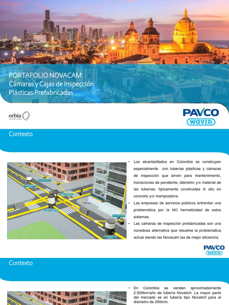 NOVACAM | PDF | Tubería (transporte de fluidos) | Hormigón