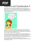 Understanding Filipinisms in English | PDF | English Language | Grammar