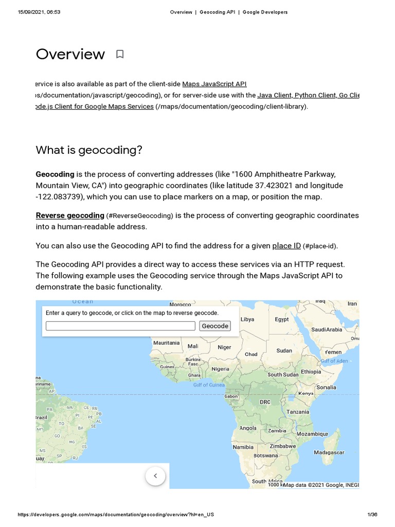 What Is Geocoding?: Geocoding Is The Process of Converting Addresses (Like "1600 Amphitheatre ...