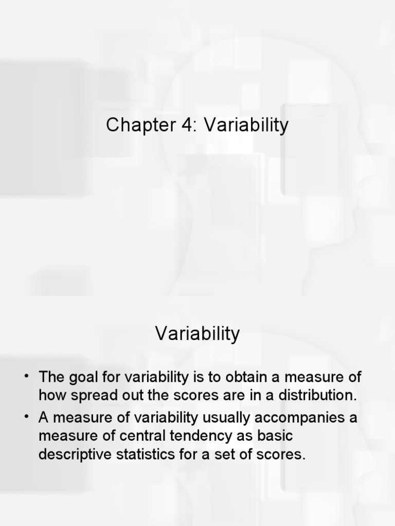 Understanding Variability in Statistics | PDF | Variance | Standard ...