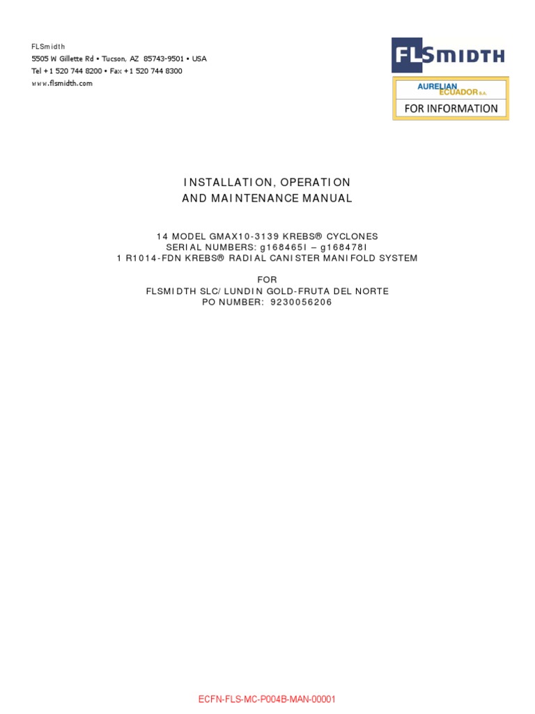 Installation, Operation and Maintenance Manual | PDF | Pump | Nut ...