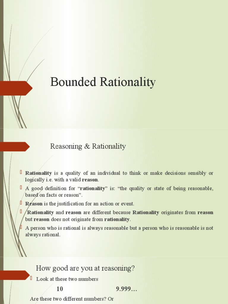 Session 5A Bounded Rationality Dec 2020 | PDF | Heuristic | Decision Making