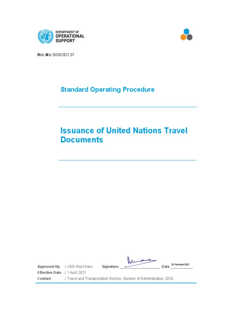 Admin Service - Duty Travel - Guide-to-the-Issuance-of-UN-Travel ...