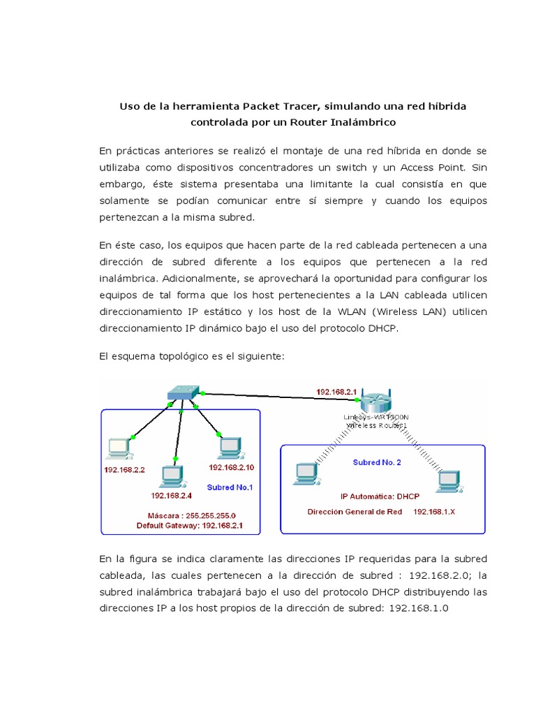 Red Híbrida | PDF | Dirección IP | Red de arquitectura