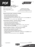 English B Paper 2 Reading Comprehension Question Booklet HL | PDF