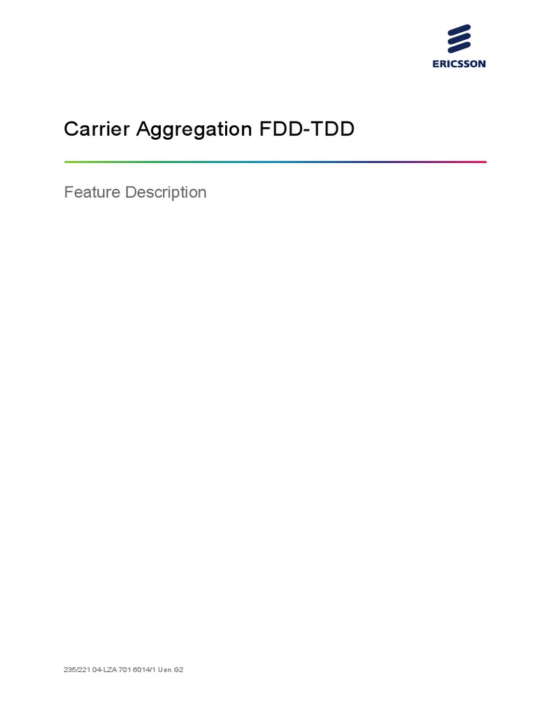 Carrier Aggregation Fdd Tdd Pdf Duplex Telecommunications Trademark