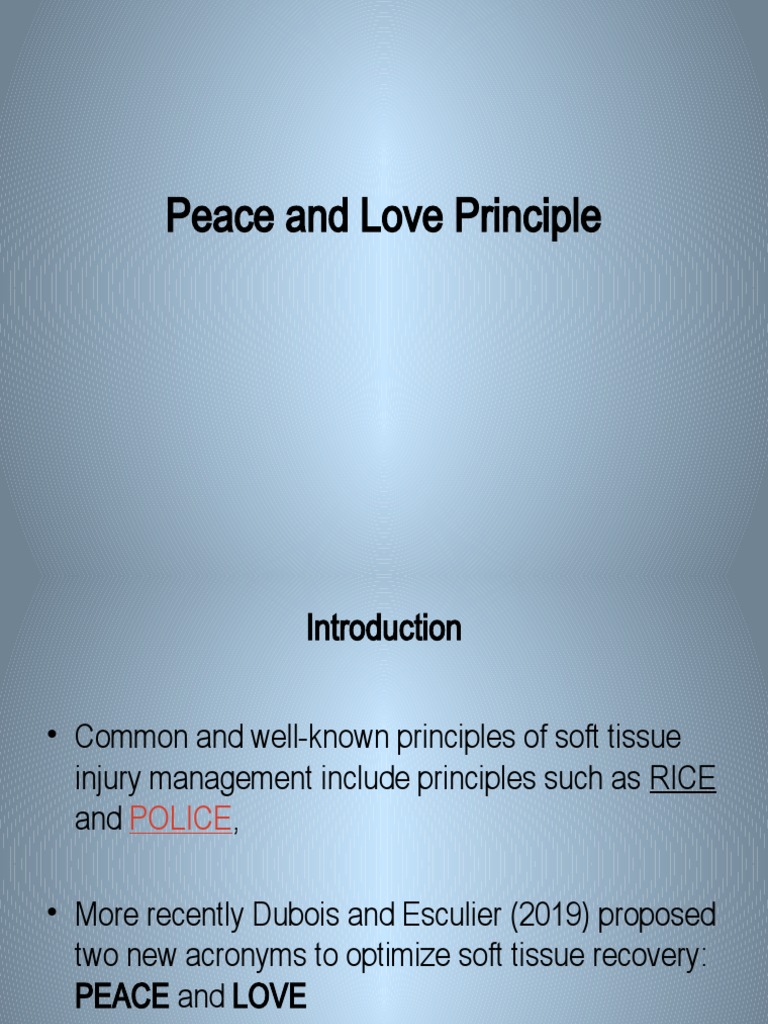 Peace and Love Principle ١ | PDF