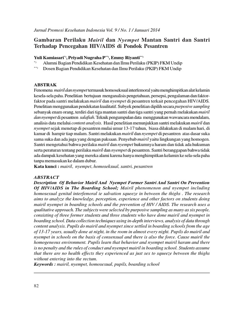 ID Gambaran Perilaku Mairil Dan Nyempet Man | PDF