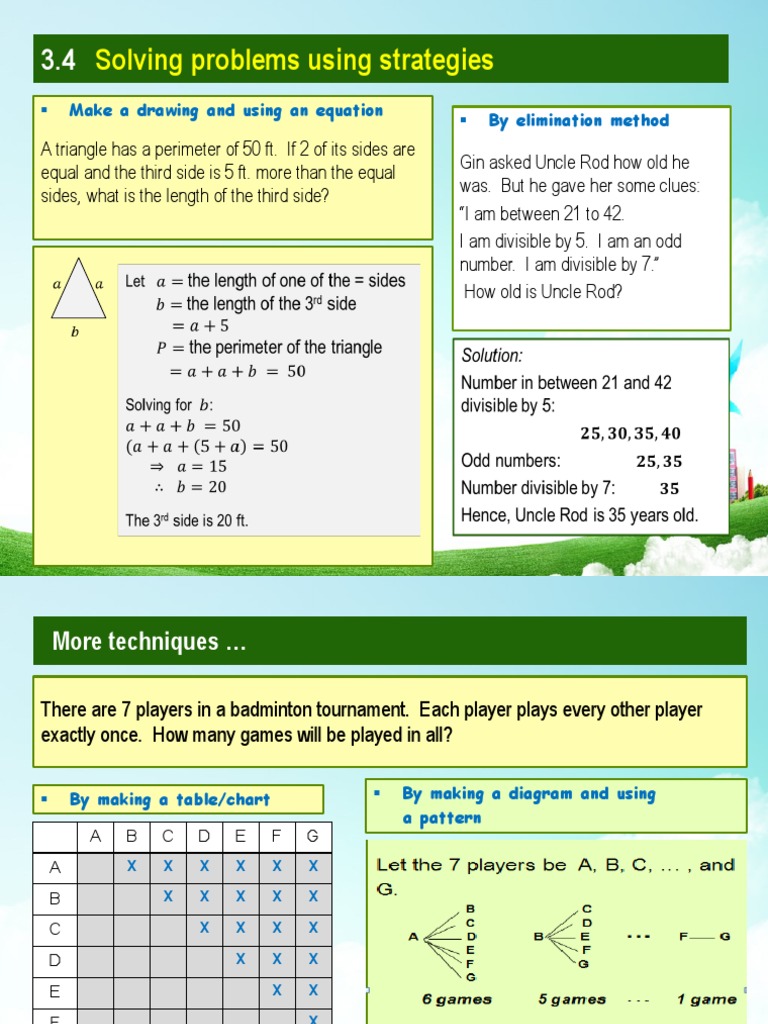 PPT#34-Problem Solving Examples | PDF | Logic | Mathematics