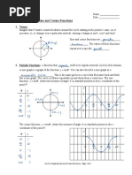 Performance Task - Modeling With Sinusoidal Functions - Student Guide ...