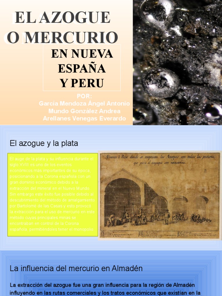 AZOGUE EN NUEVA ESPAÑA Y PERU (Autoguardado) | PDF | Mercurio (Elemento ...