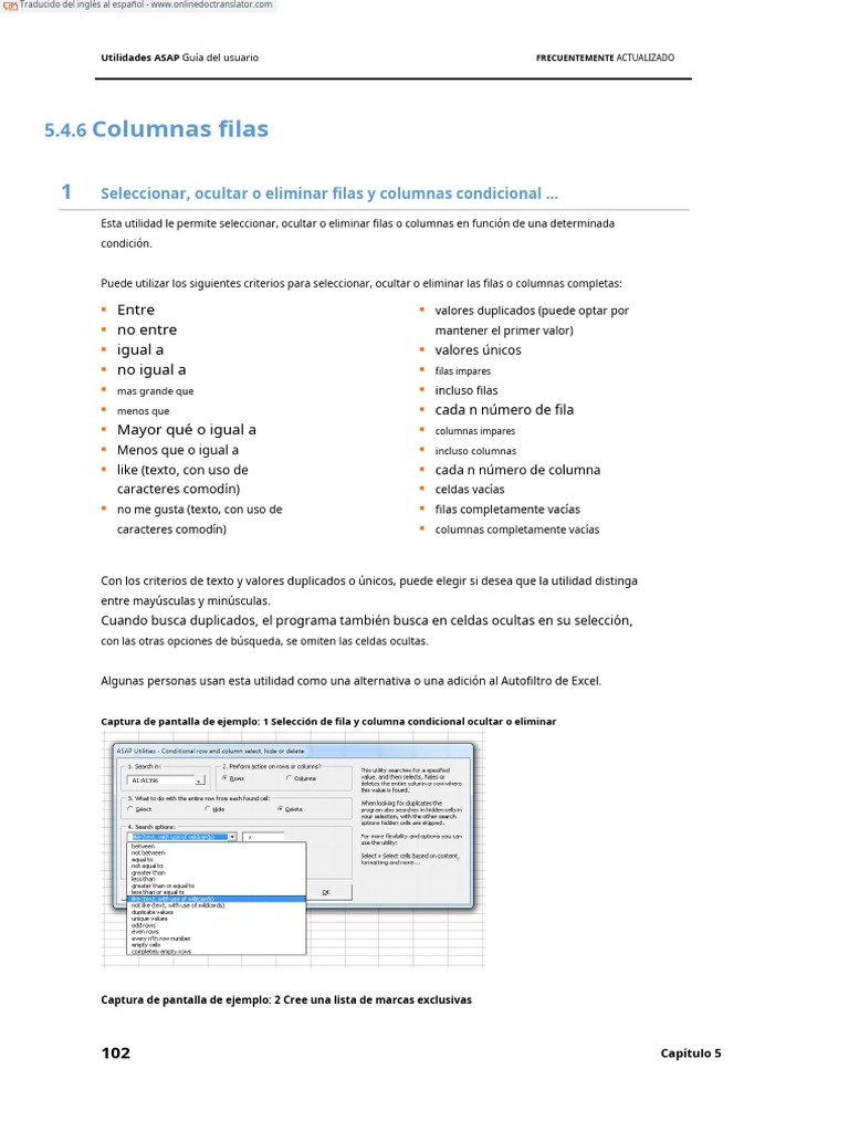 ASAP Utilities User Guide-102-152.en - Es | PDF | Microsoft Excel ...