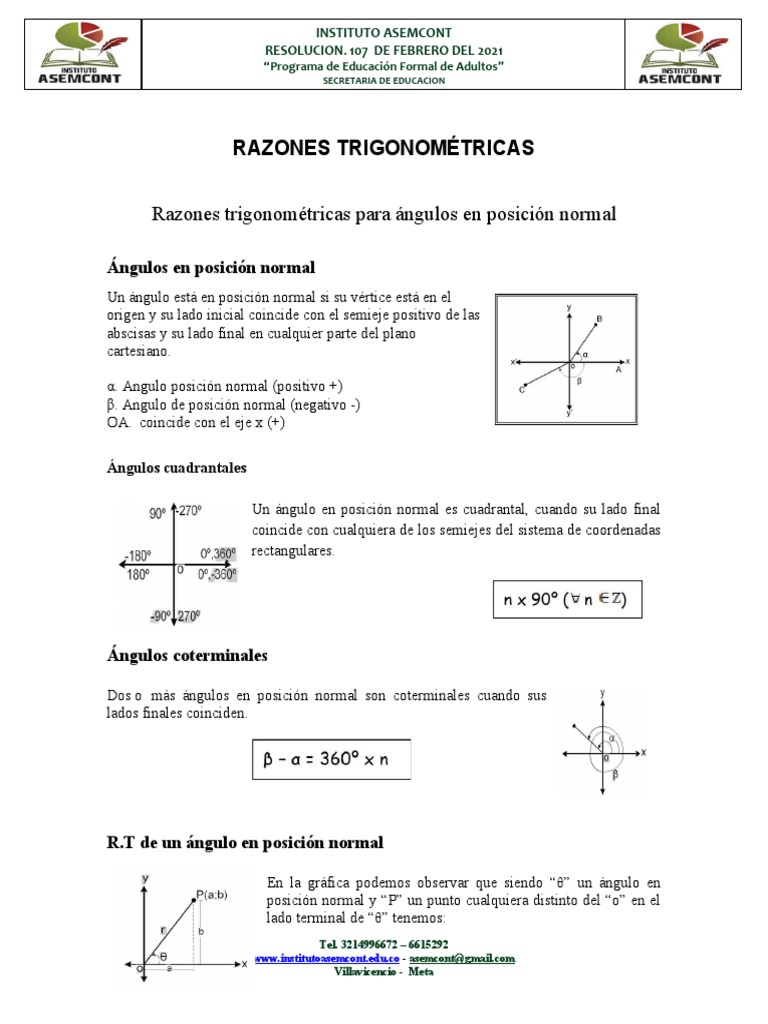 Angulos en Posicion Normal | Descargar gratis PDF | Sistema de ...