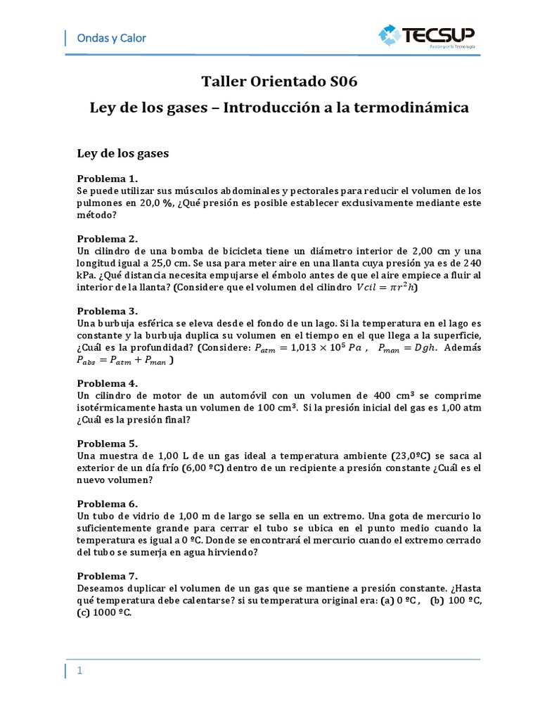 TallORI - S06 Ondas y Calor | PDF