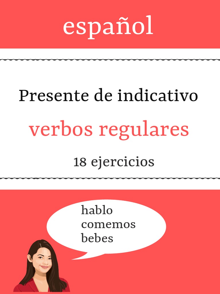 Presente Verbos Regulares 18 Ejercicios | PDF | Verbo