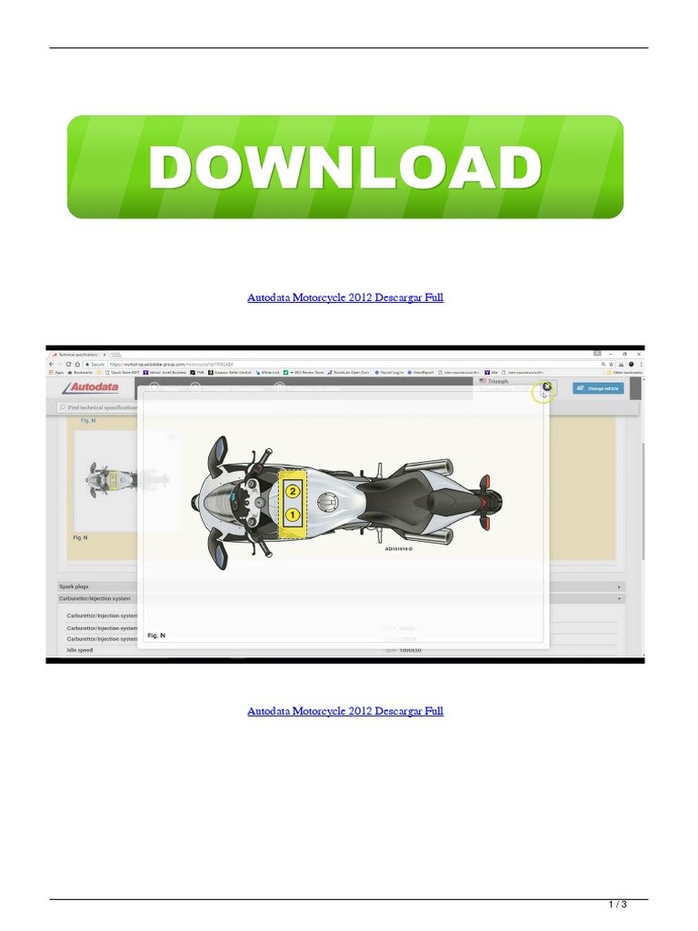 Autodata Motorcycle 2012 Descargar Full | PDF | Motor Vehicle | Vehicles