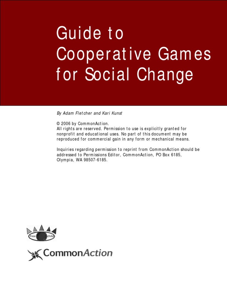 Guide To Cooperative Games For Social Change | PDF | Career & Growth