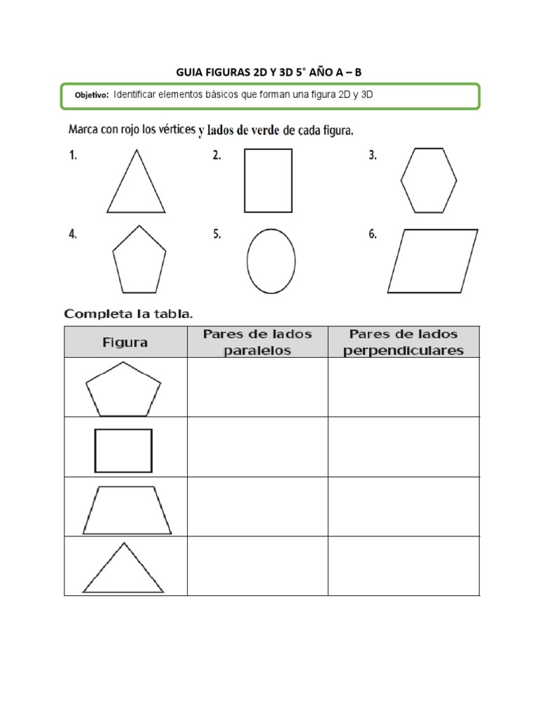 GUIA Figuras 2D y 3D, 5 A-B | PDF