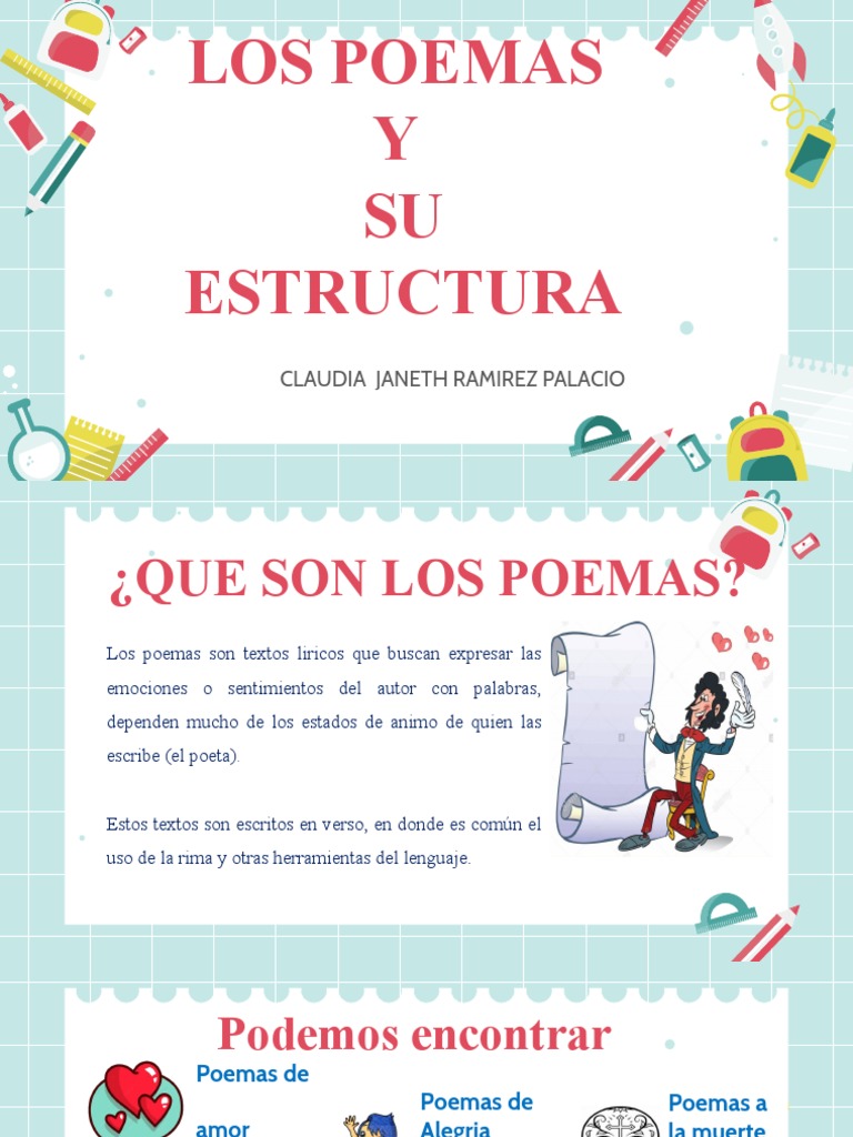 Los Poemas y Su Estructura | PDF | Poesía | Rima