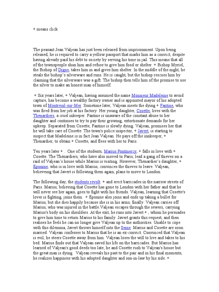 Les Mis Script | PDF | Marius Pontmercy | Cosette