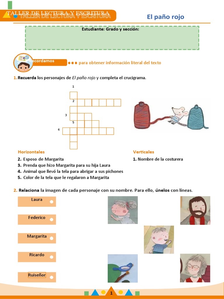 Guia de Lectura El Paño Rojo | PDF